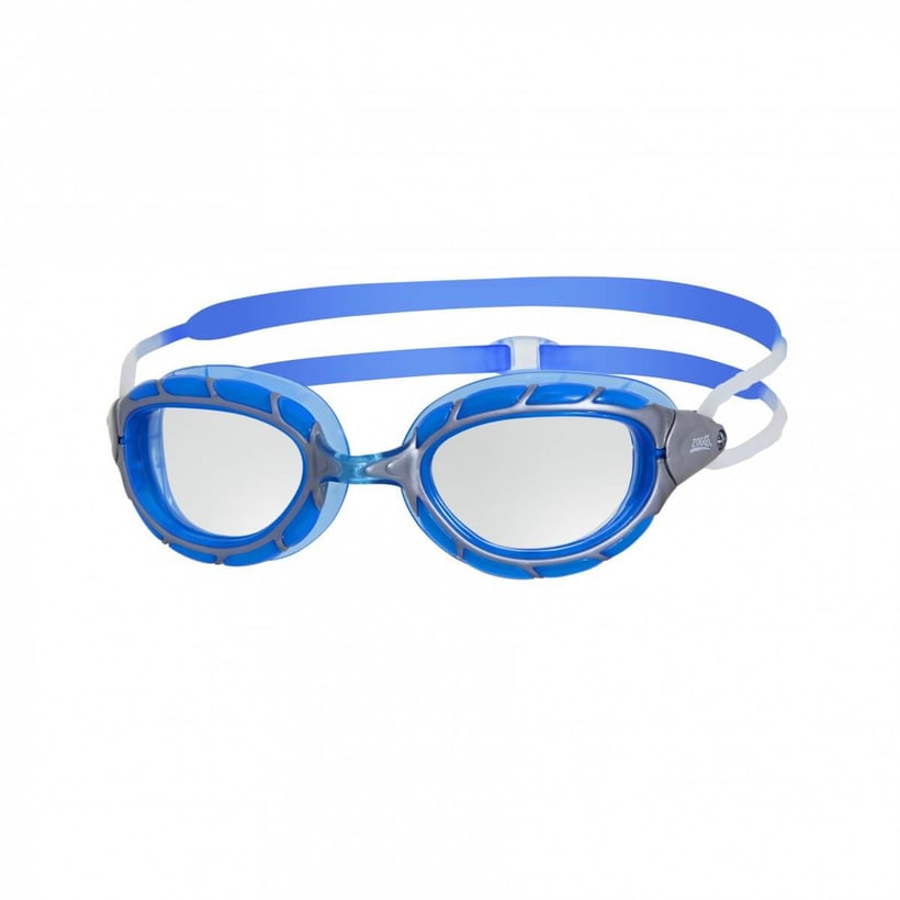 Zoggs Predator Gray Blue Swimming Goggles