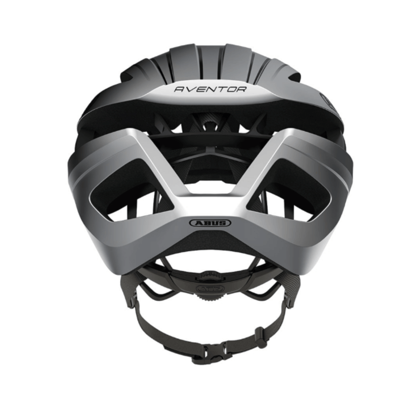 Abus Aventor White Silver Helmet