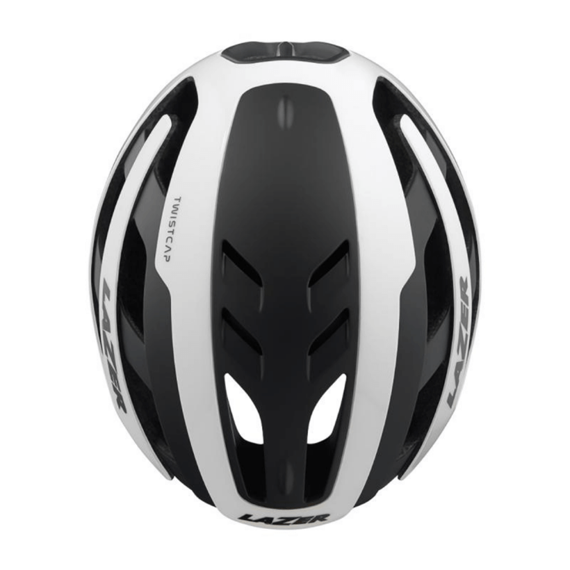 Lazer Century Helm Weiß Schwarz + LED
