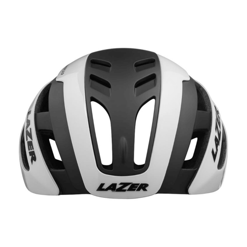 Lazer Century Helmet White Black + LED