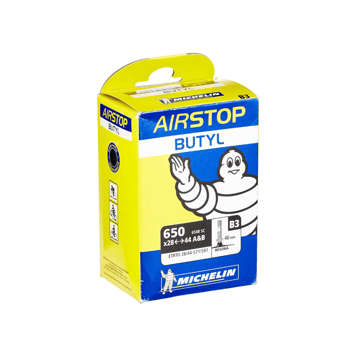 Cámara Michelin AirStop Butyl 650 x 28 - 47 Presta - 365Rider