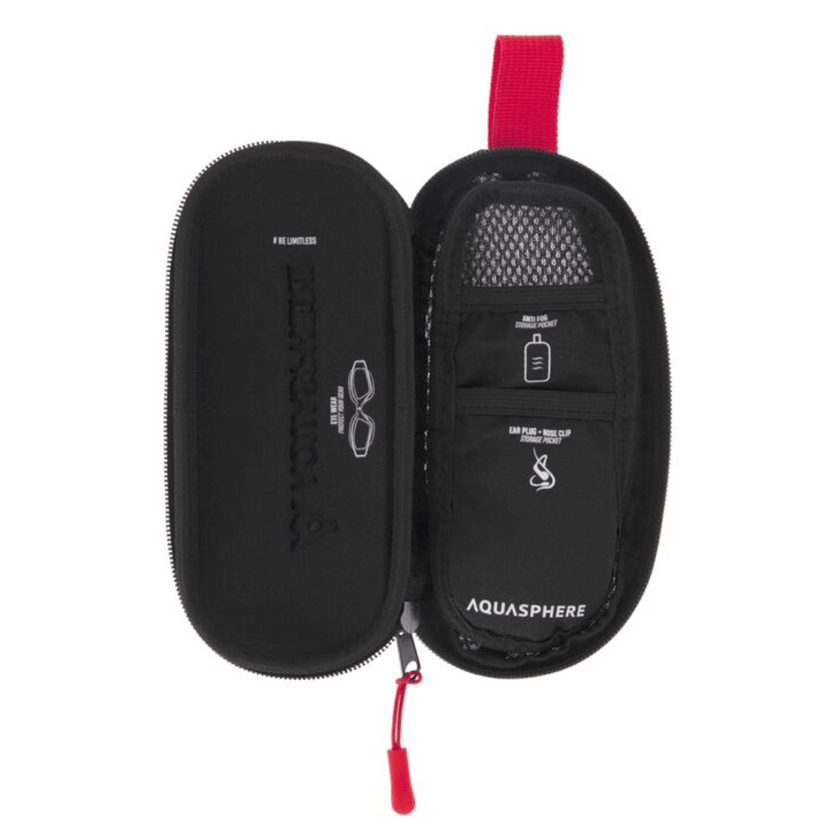 Aquasphere Red Black Goggle Lens Case | The best price