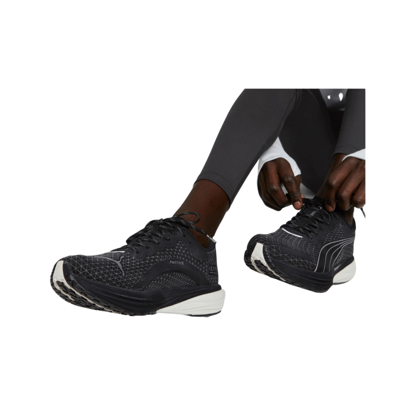 Puma Deviate Nitro 2 WTR Running Shoes Black White l Free Shipping