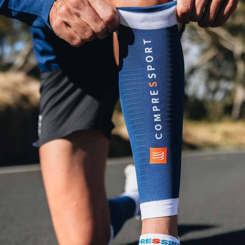 Comprar Medias de Compresión Compressport R2 3.0 Azul Blanco