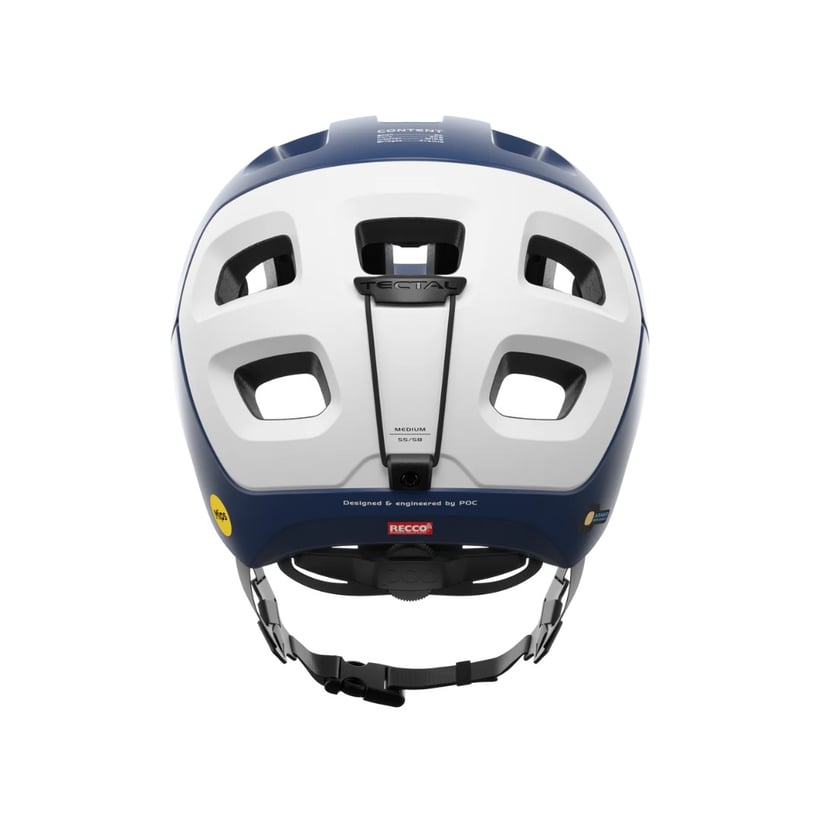 POC Tectal Race MIPS Helmet Navy Blue Matte White: Protection and ...
