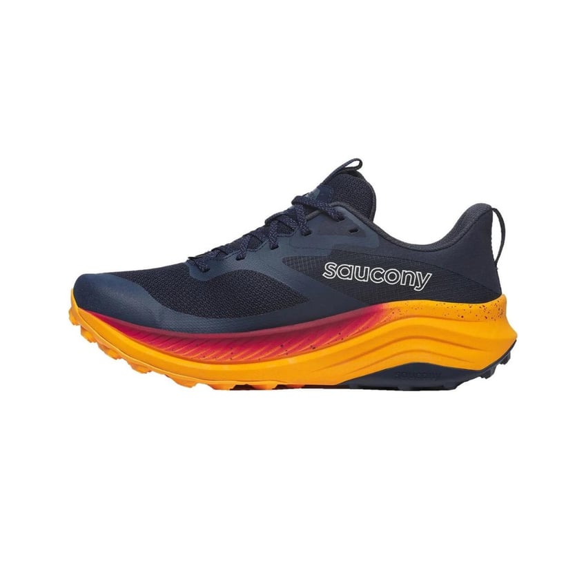 Saucony Xodus Ultra 3 Blue Orange Shoes. Fractional Payments.