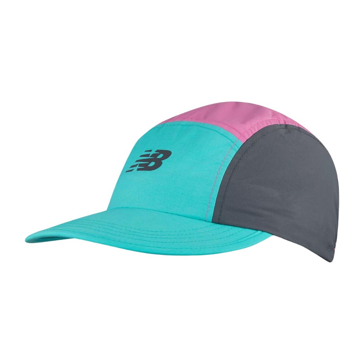 Gorra New Balance 5 Panel Trainer Rosa Azul - Comodidad y Estilo