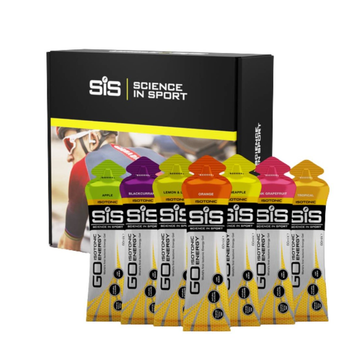 Pacote de variedades de energia isotônica SIS Go 60ml x 7 unid.
